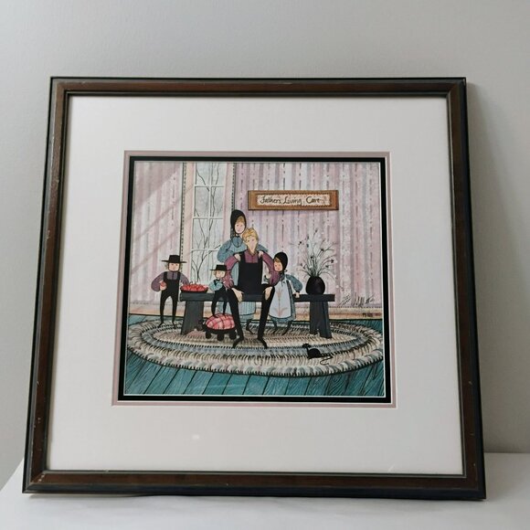 PB Moss | Art | P Buckley Moss Fathers Loving Care 9 Signed Numbered ...